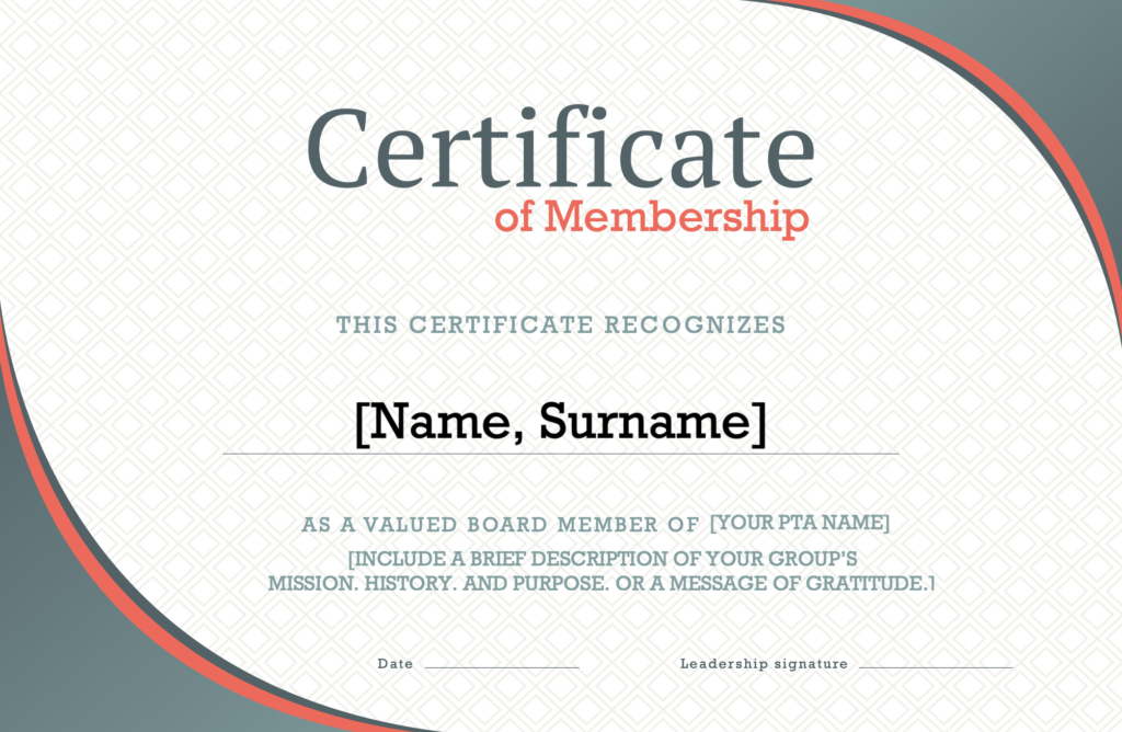 Show Your Appreciation With Membership Certificates Show Your Appreciation With Membership Certificates