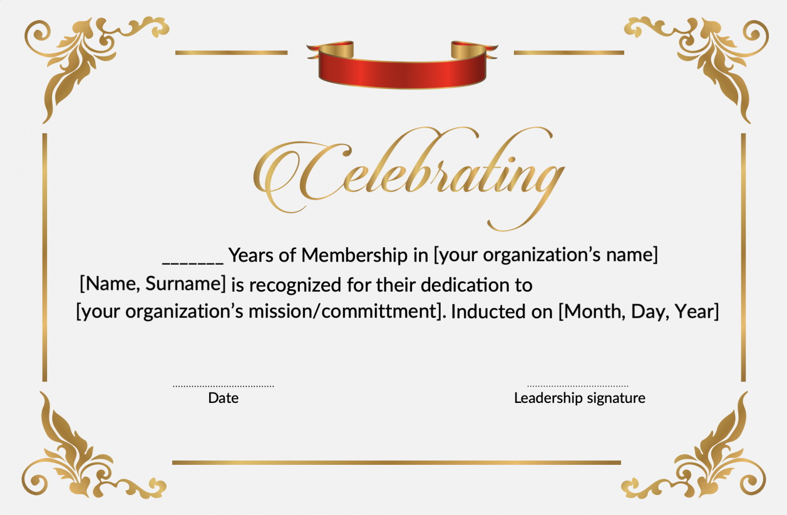Show Your Appreciation With Membership Certificates